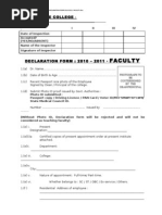 NMC Revised Declaration Form (Faculty & Residents) | PDF | Doctor Of ...
