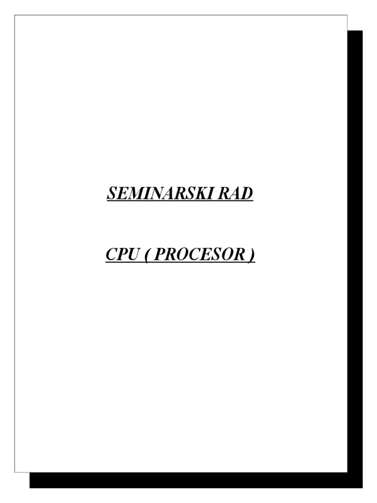 Seminarski Rad | PDF