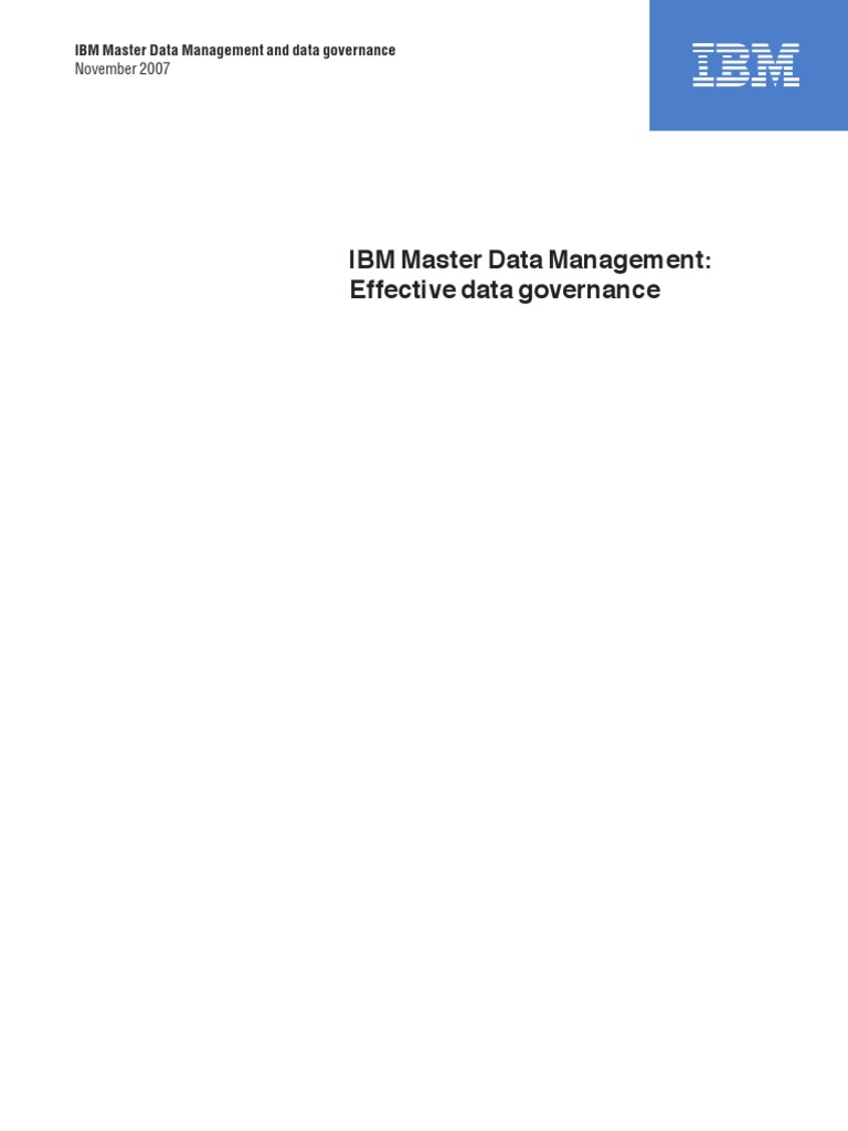 IBM Master Data Management | PDF