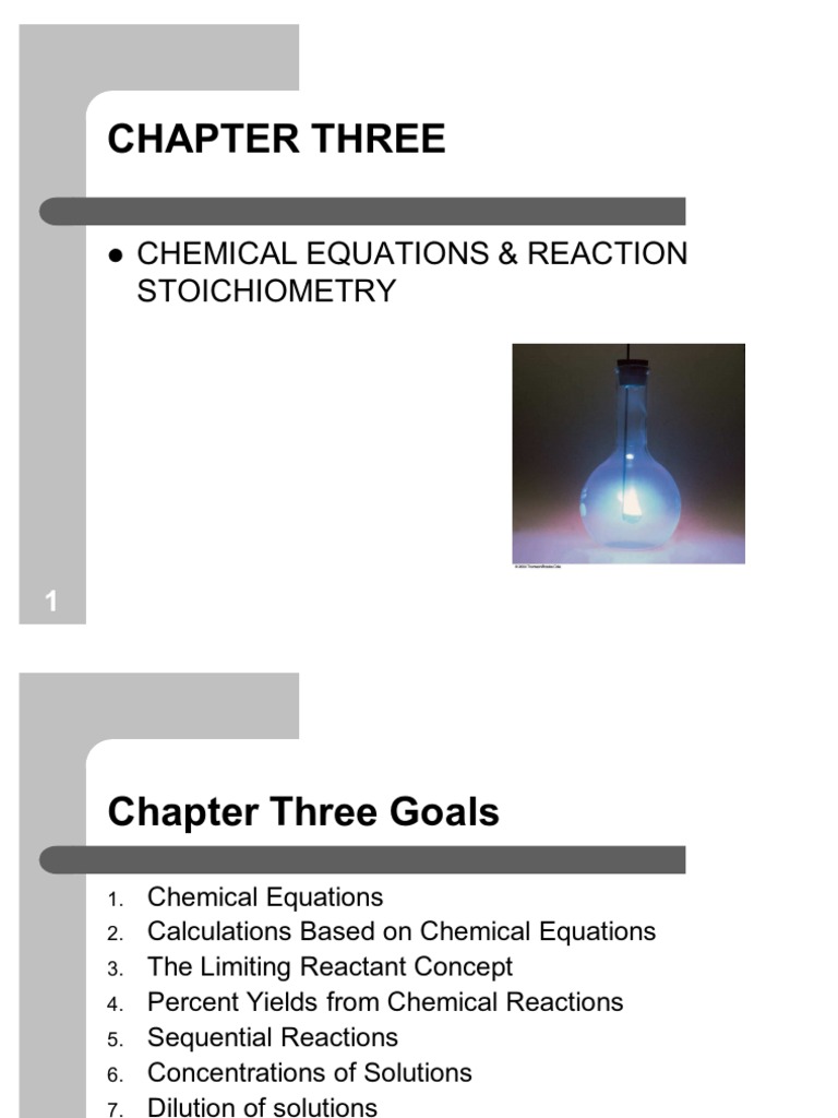Stoichiometry | PDF | Concentration | Stoichiometry