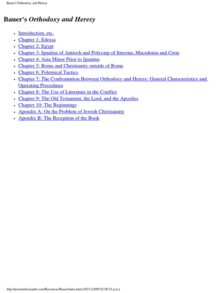 Orthodoxy and Heresy | PDF | Heresy | Early Christianity