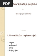 Pisanje Č, Ć, DŽ, Đ, Ije, Je - PROVJERA | PDF