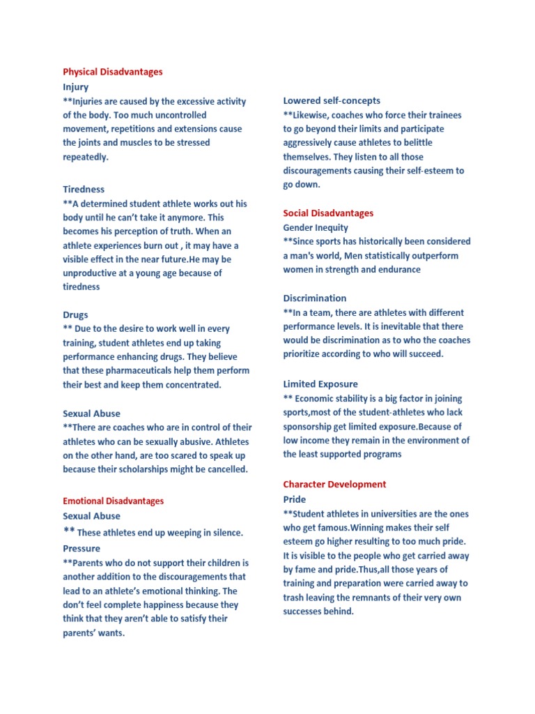 Injury Lowered Self-Concepts: Physical Disadvantages | PDF | Pride ...