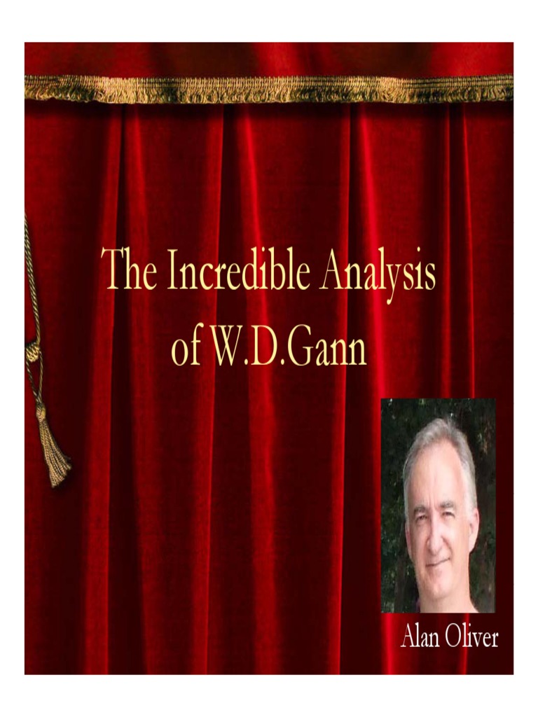 The Incredible Analysis of W D Gann | PDF | Investing | Financial Economics