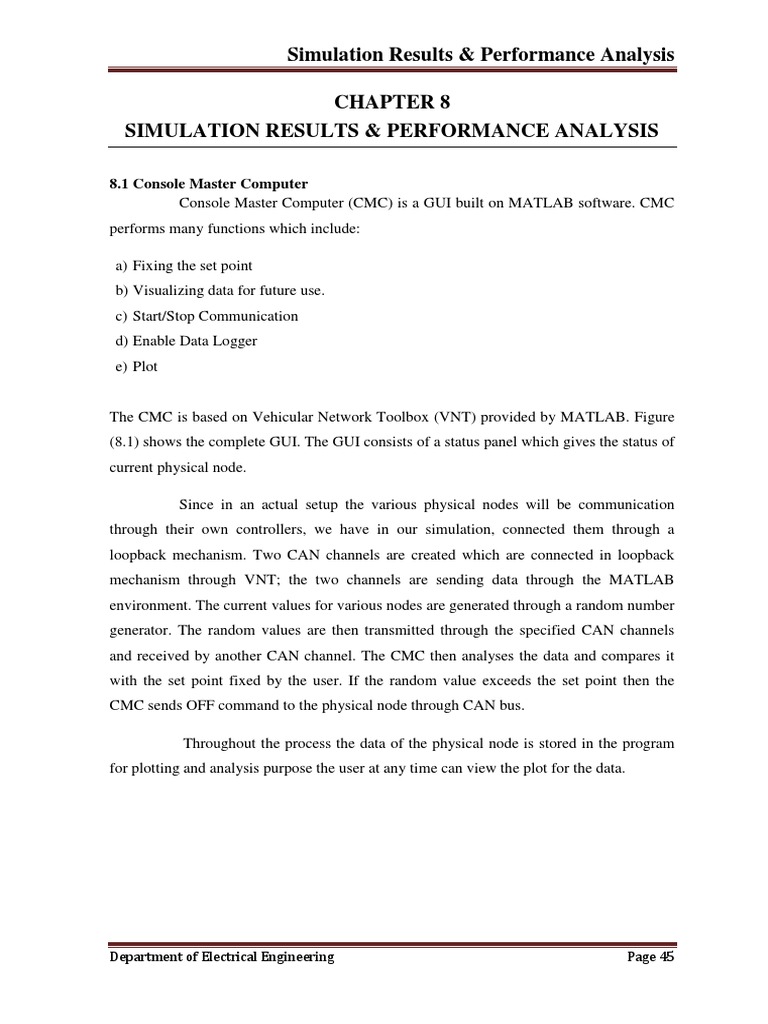 Simulation Results & Performance Analysis Simulation Results ...