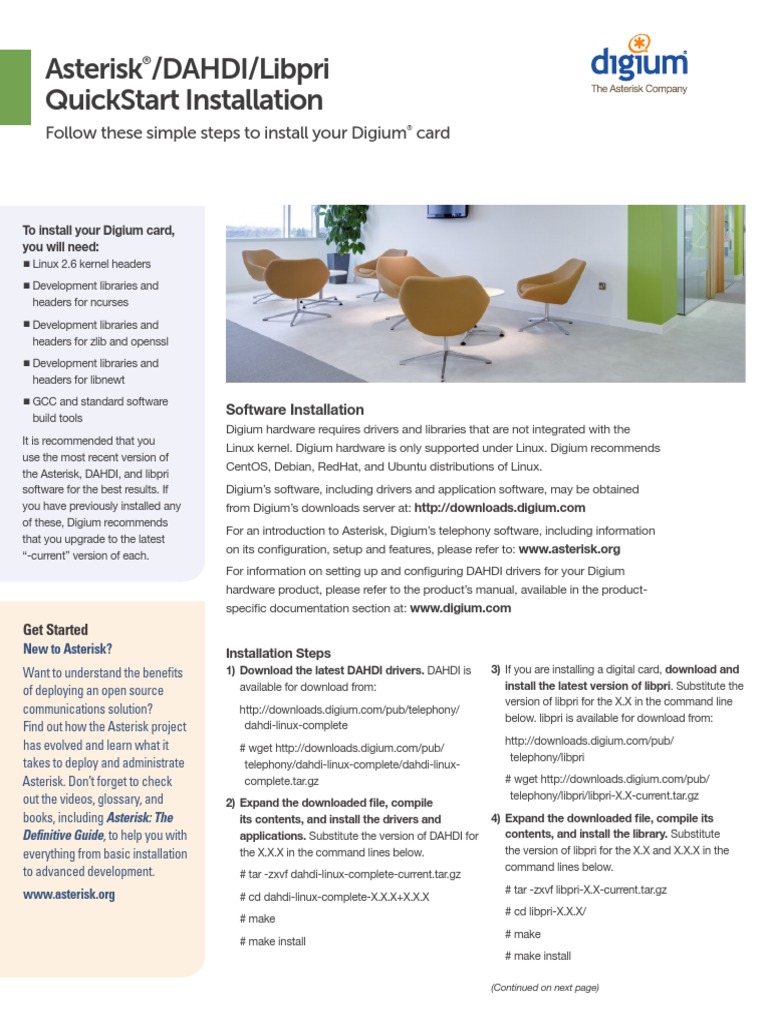 Digium Telephony Card Quickstart Installation Guide | PDF | Free ...