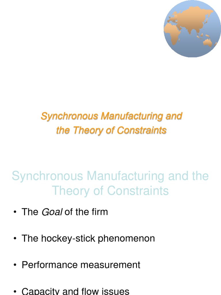 Synchronous Manufacturing | PDF | Inventory | Investing