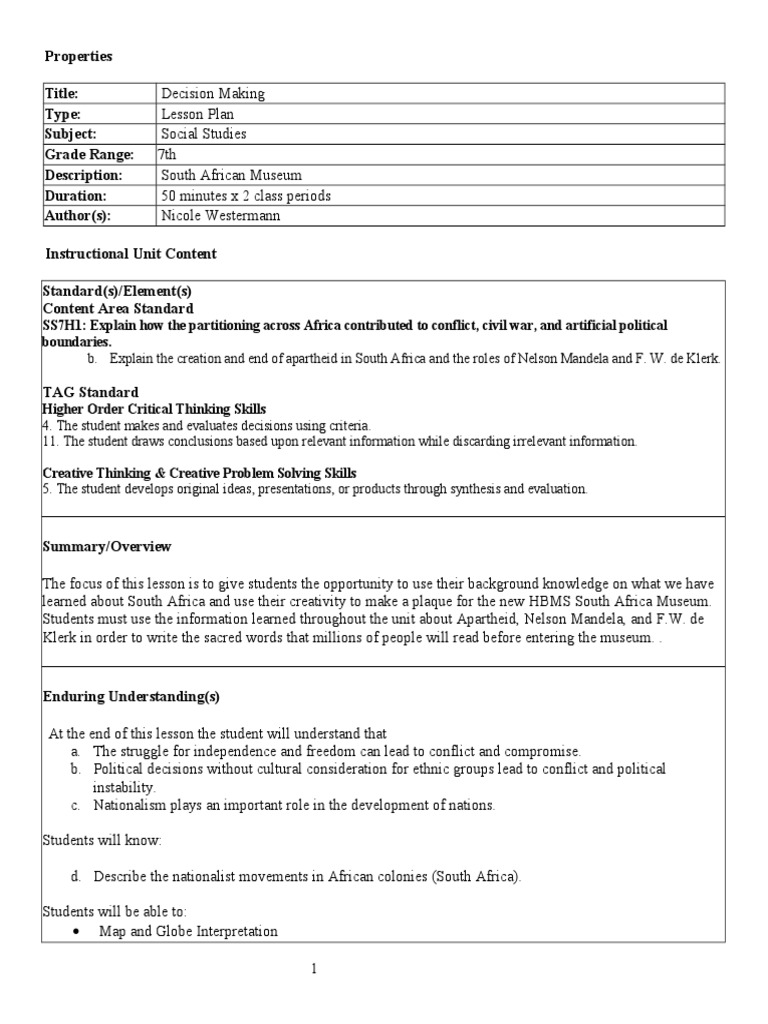 Westermann Nicole Decision Making | PDF