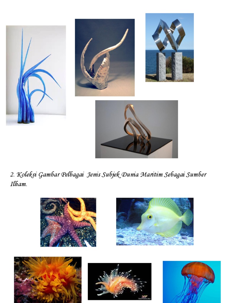 Contoh Koleksi Gambar Pelbagai Jenis Arca Binaan Untuk Seni | PDF