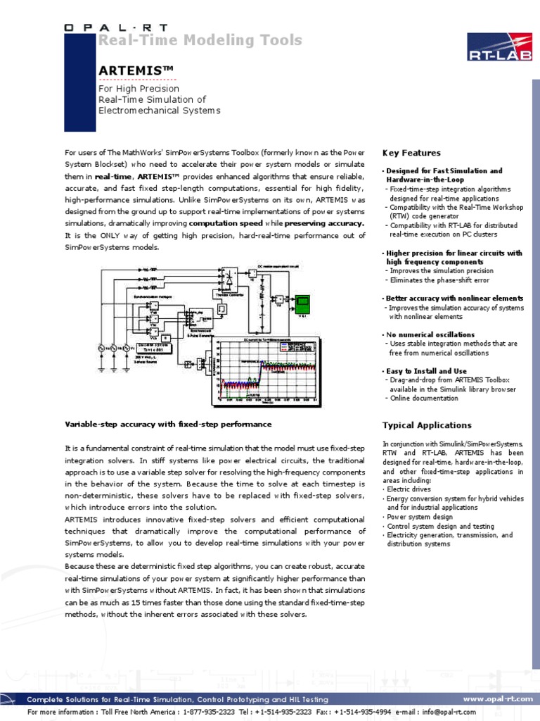 Real-Time Modeling Tools: Artemis™ | PDF | Simulation | Accuracy And ...