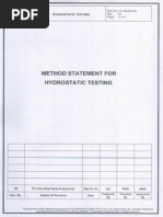 Hydrostatic Test Report