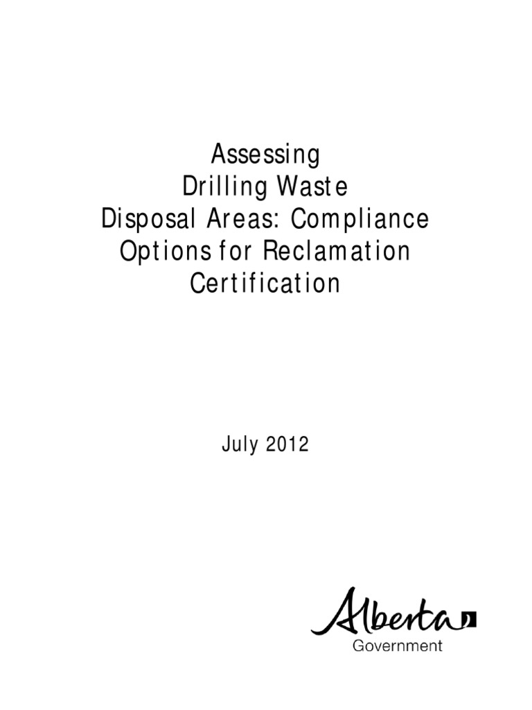 Drilling Waste | PDF | Environmental Remediation | Waste