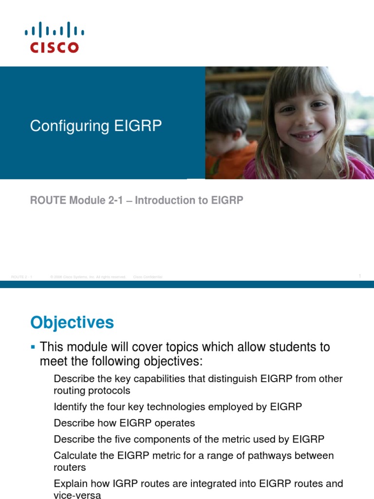 Configuring EIGRP: ROUTE Module 2-1 - Introduction To EIGRP | PDF | Data Transmission | Internet ...