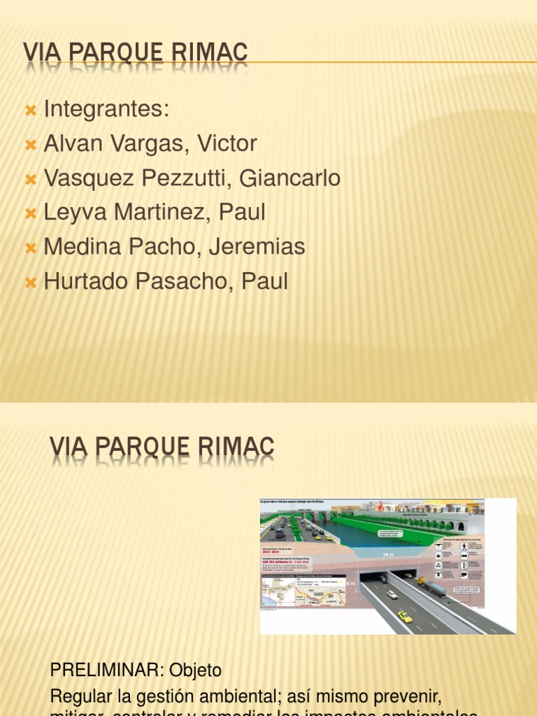 Via Parque Rimac Listo | PDF | La contaminación del aire | Evaluación ...