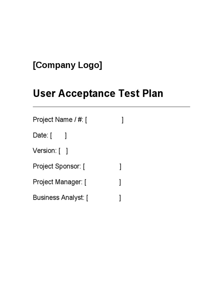 Acceptance Test Plan | Download Free PDF | Information Technology ...
