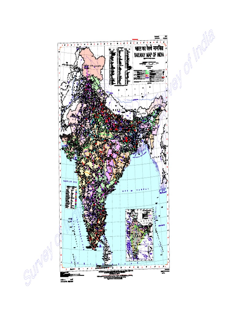 RailwayMapOfIndia W | PDF