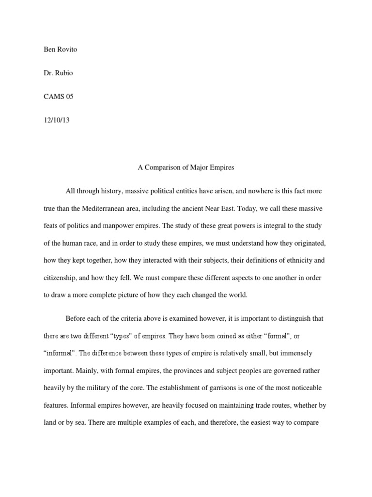 A Comparison of Empires | PDF | Achaemenid Empire | Hittites