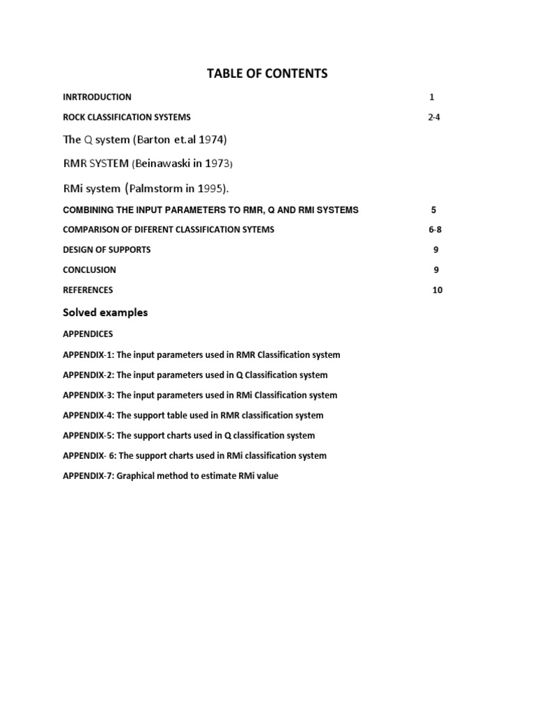 Rock Classification Systems Overview | PDF