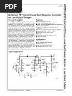 LM5020 100V Current Mode PWM Controller: General Description Features | PDF | Amplifier | Capacitor