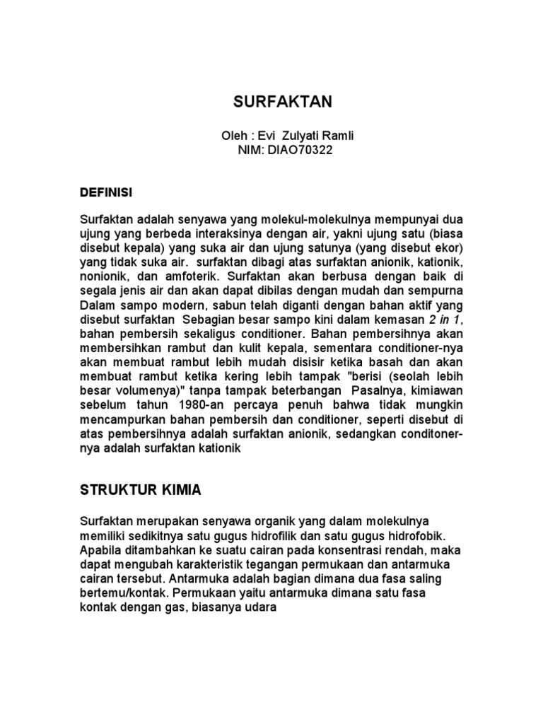 SURFAKTAN | PDF
