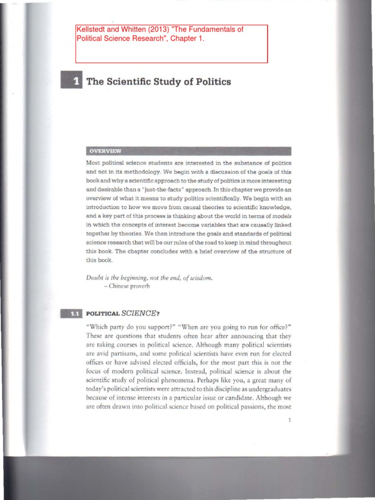 Research Methods in Political Science | PDF | Hypothesis | Scientific ...