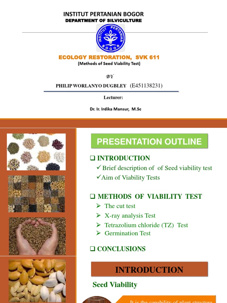 Seed Viability Tests | PDF | Seed | Germination