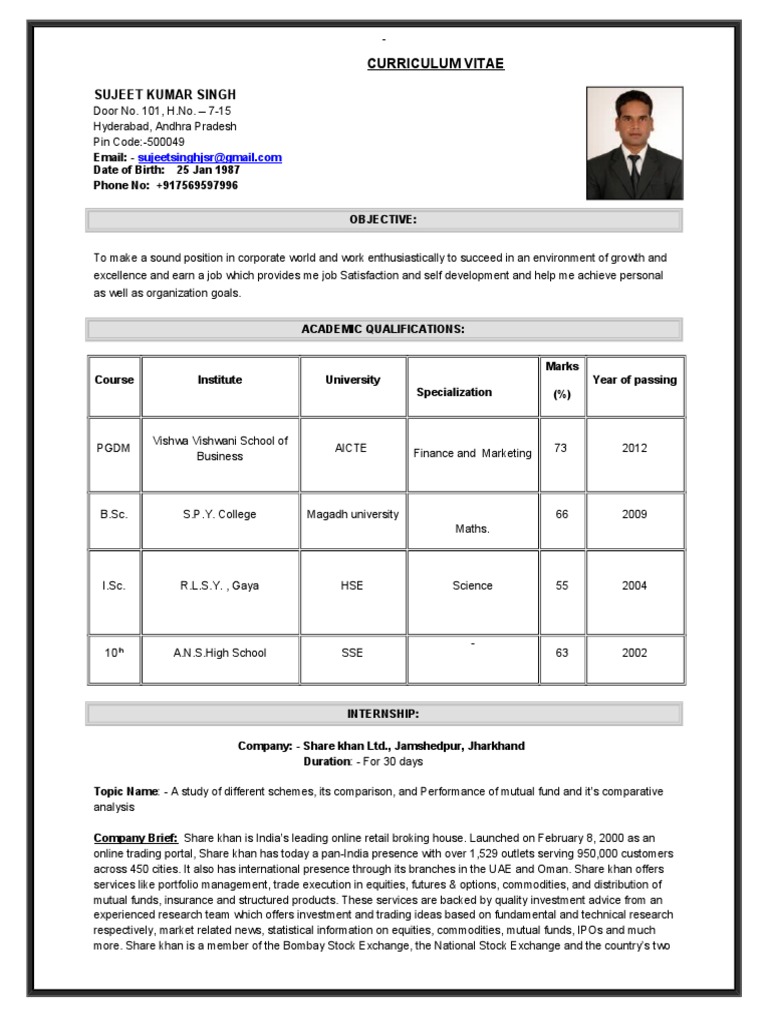 Sujeet Resume | PDF