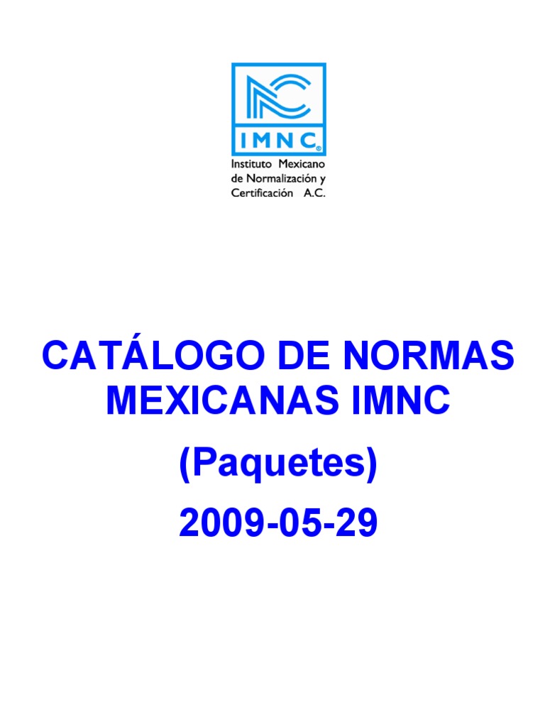 IMNC | PDF | Gestión de la calidad | Calidad (comercial)