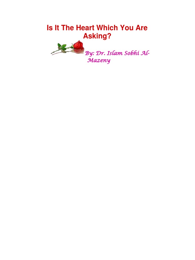 Is It The Heart Which You Are Asking? | PDF