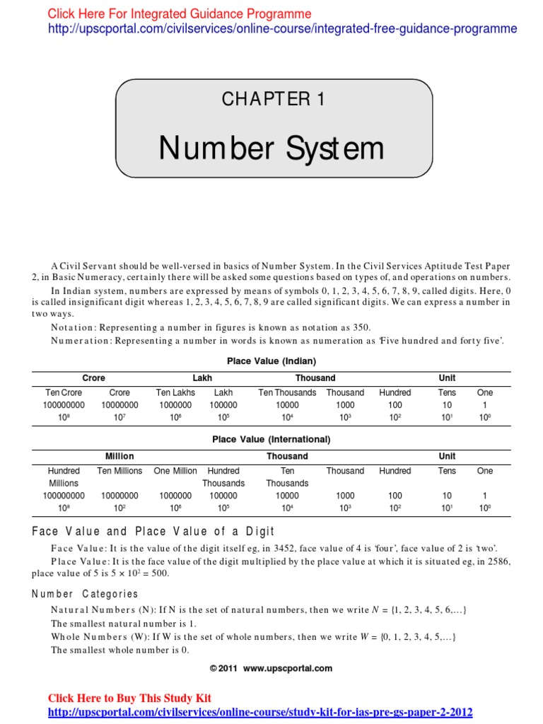 IGP CSAT Paper 2 Basic Numeracy Number System | PDF | Division ...