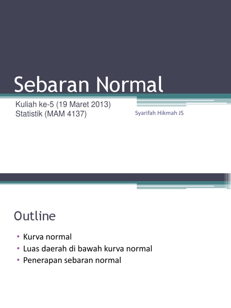 Kurva Normal | PDF | Metode & Bahan Ajar