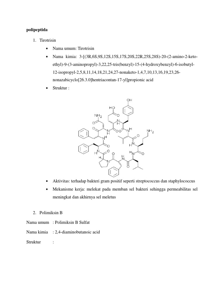 Antibiotik Golongan Polipeptida | PDF