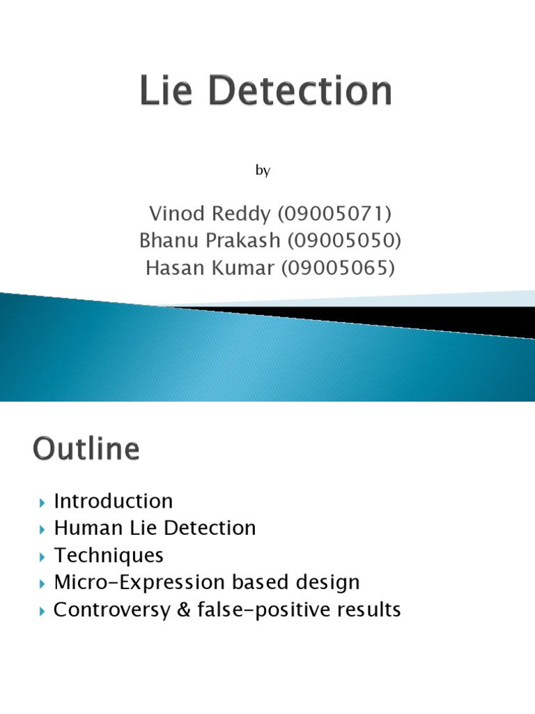 Lie Detection | PDF | Functional Magnetic Resonance Imaging | Polygraph