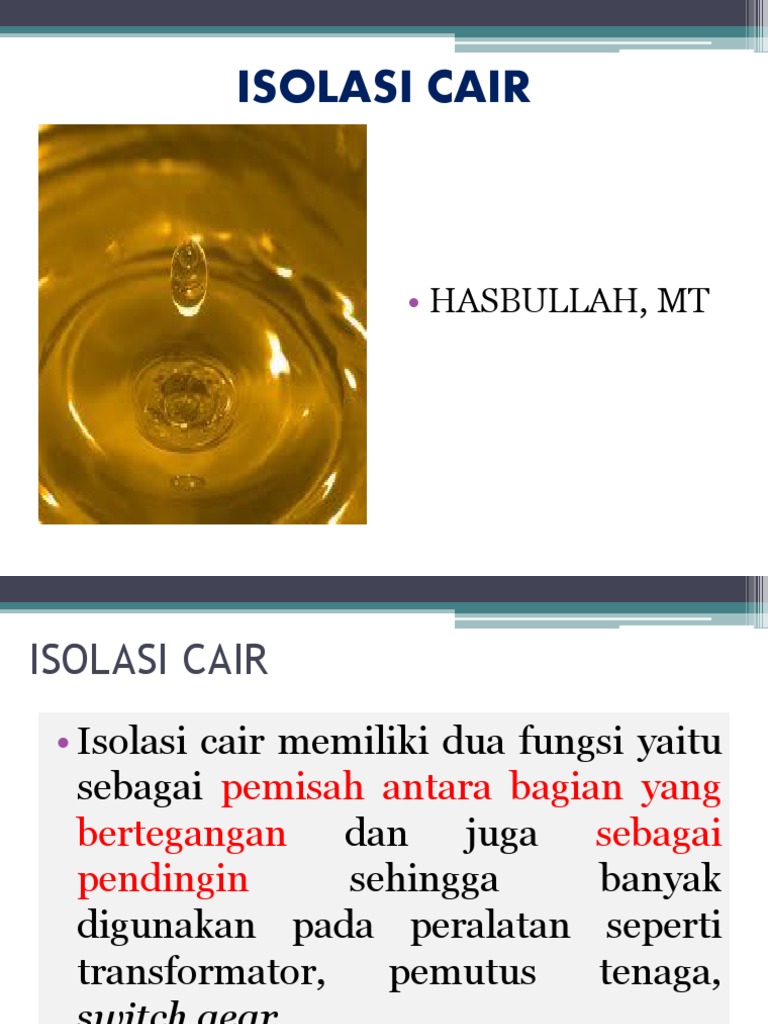 Isolasi Cair | PDF | Sains & Matematika | Teknologi & Rekayasa