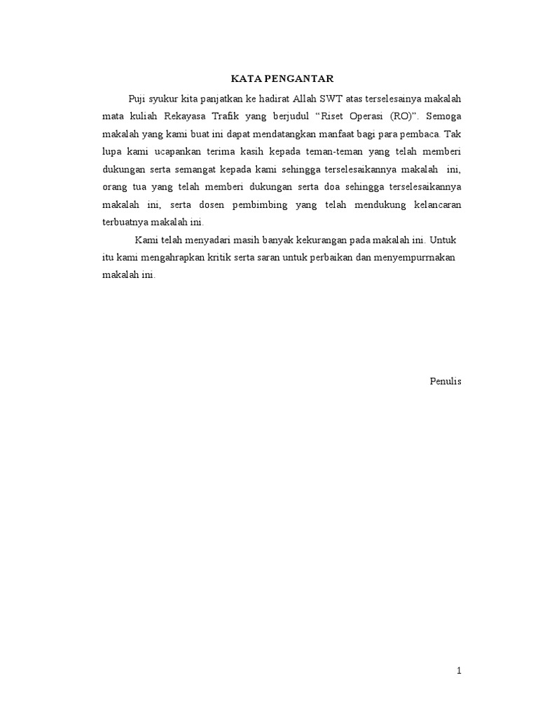 MAKALAH Riset Operasi | PDF | Komputer