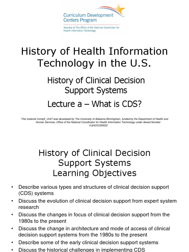History of Health Information Technology in The U.S | PDF | Health ...
