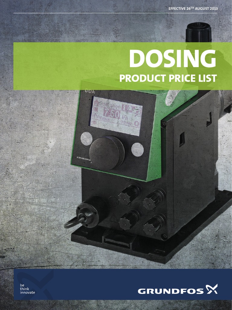 Dosing Product Price List by Grundfos | PDF | Pipe (Fluid Conveyance ...