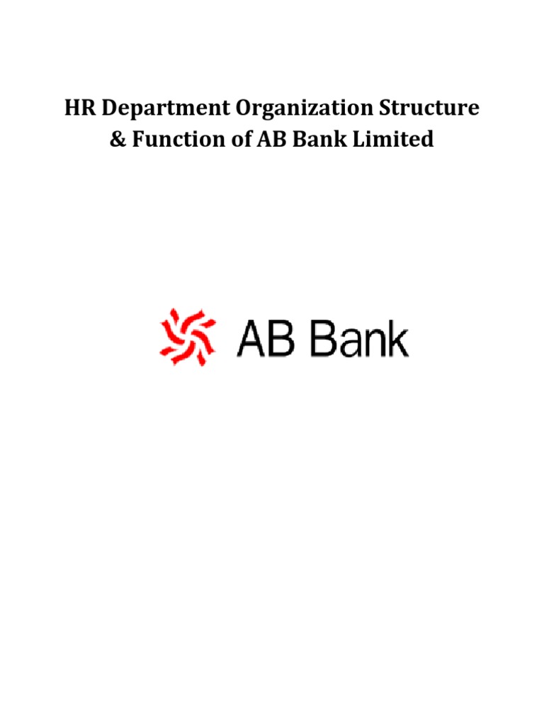 Organogram of The Human Resource Division of AB Bank Limited | PDF ...