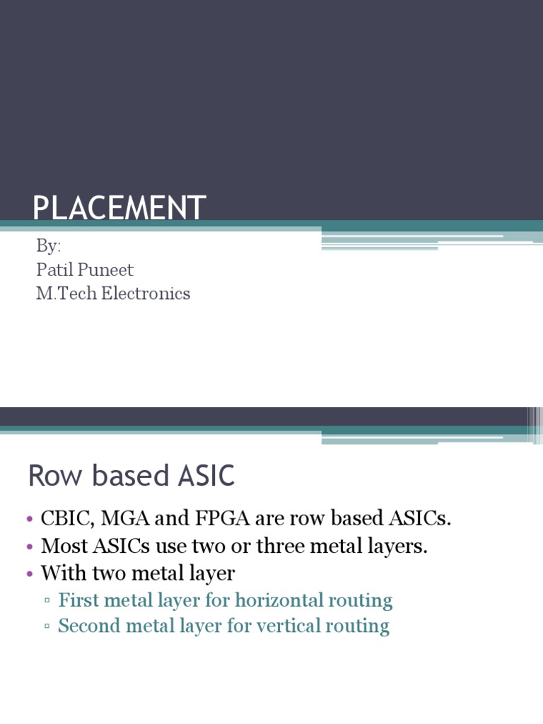 ASIC Placement | PDF | Eigenvalues And Eigenvectors | Matrix (Mathematics)