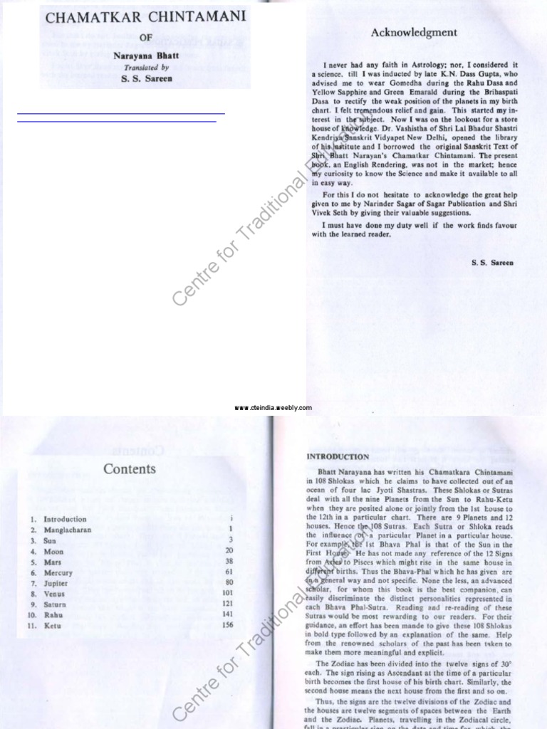 Chamatkar Chintamani Results in Houses Ocr | PDF | Planets In Astrology ...