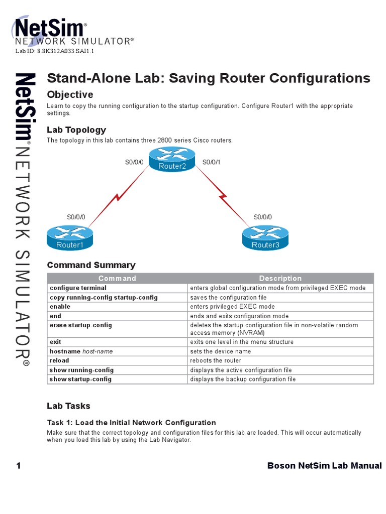 4 Saving Router Configurations 4 Booting Command Line Interface
