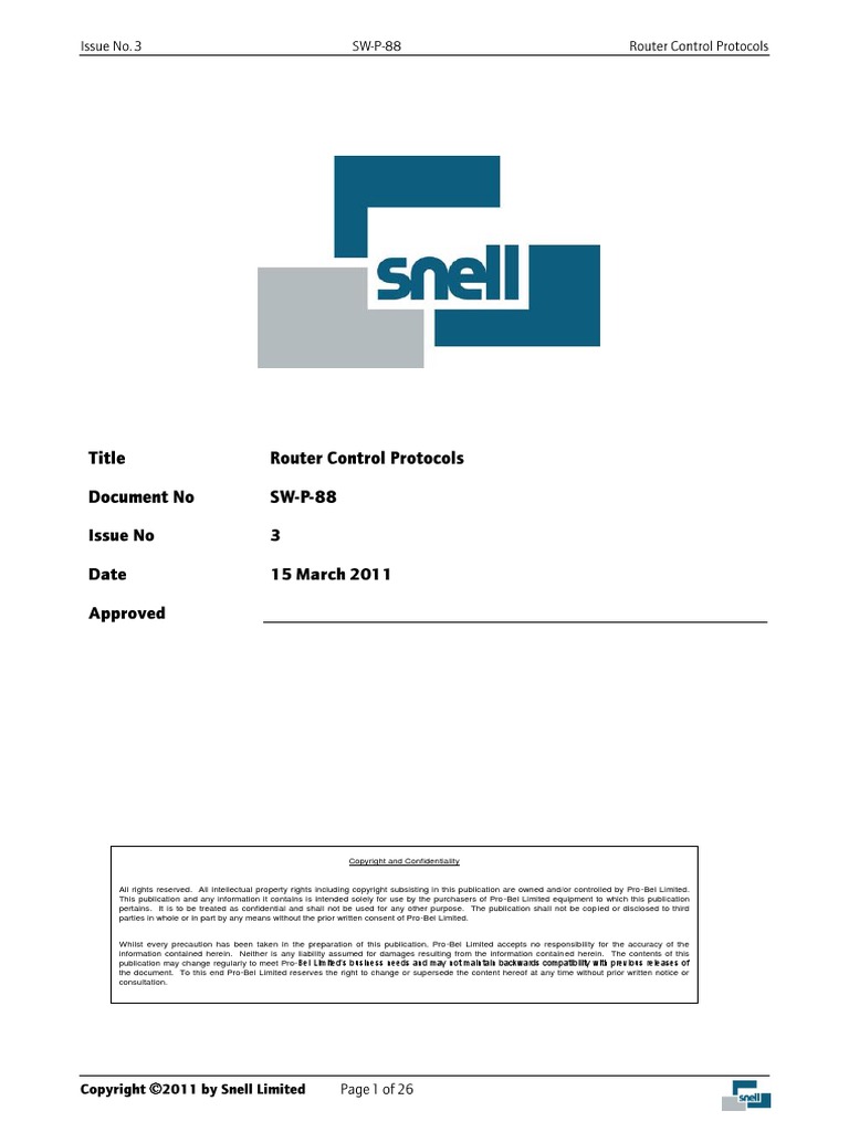 SW-P-88 Issue 3 PDF | PDF | Transmission Control Protocol ...