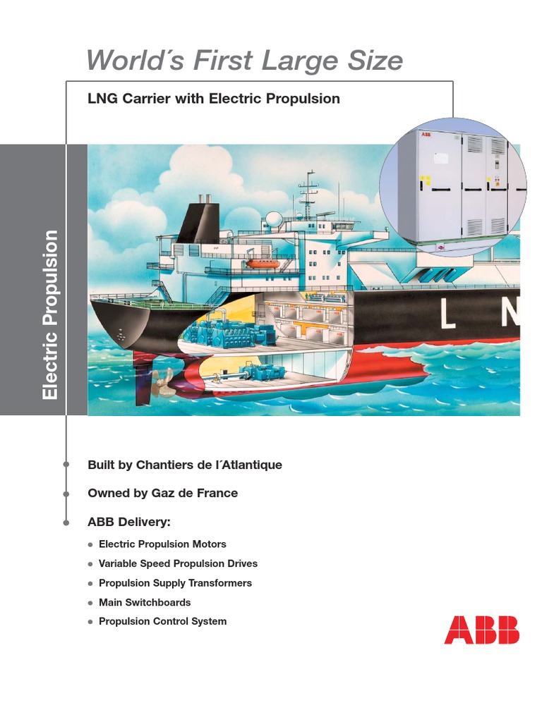 World S First Large Size: LNG Carrier With Electric Propulsion | PDF ...