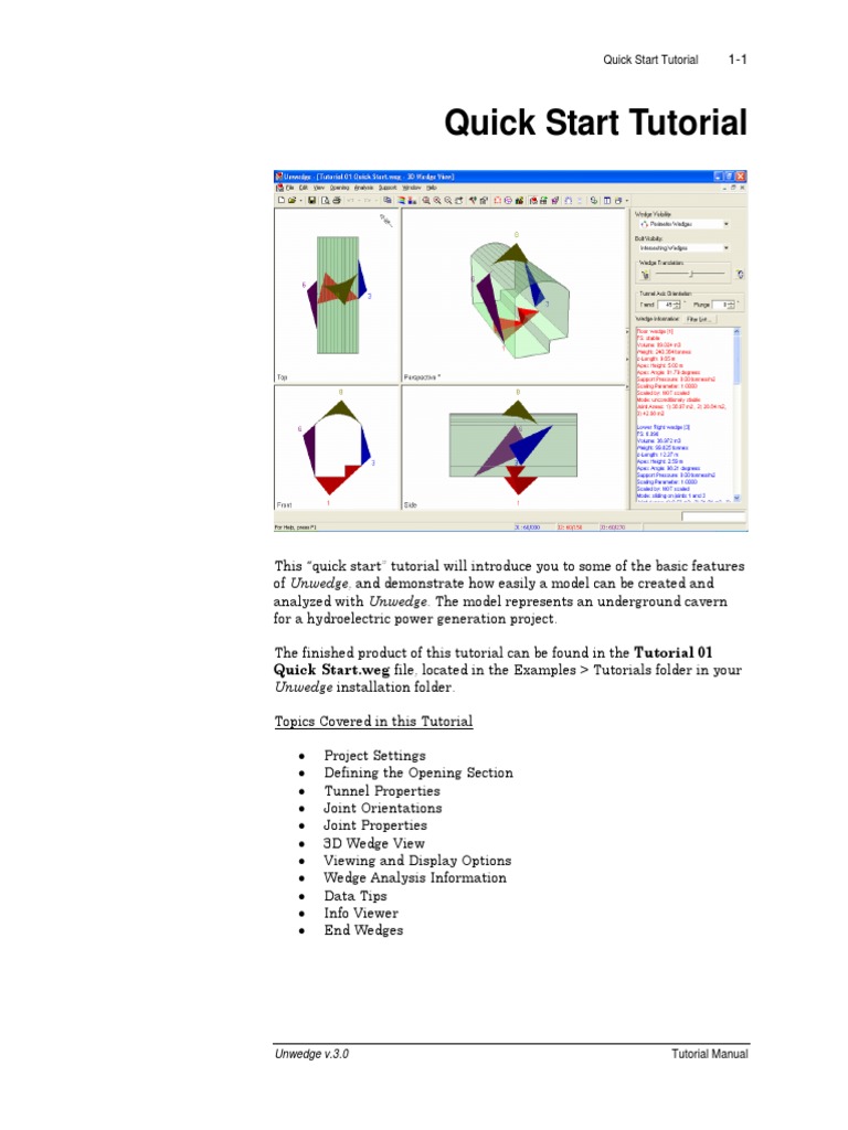 Unwedge Rocscience t1 | PDF | Cursor (User Interface) | Double Click
