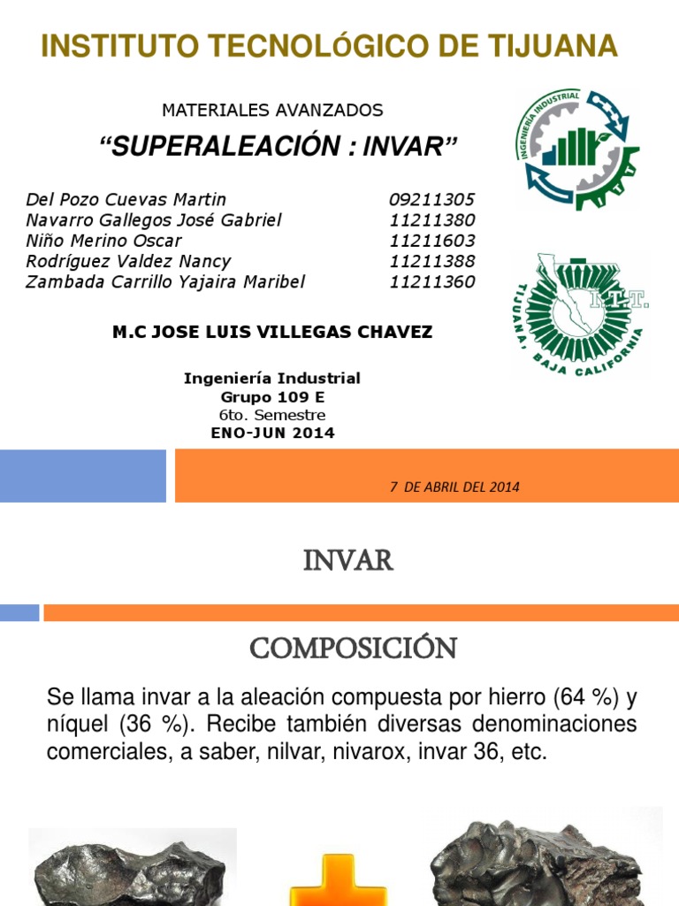 INVAR | PDF | Rieles | Expansión térmica