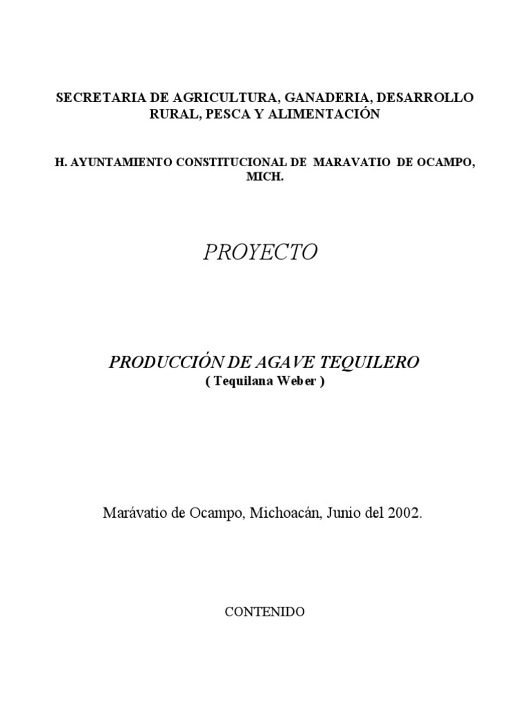 Proyecto Agave | PDF | Agricultura | Carne