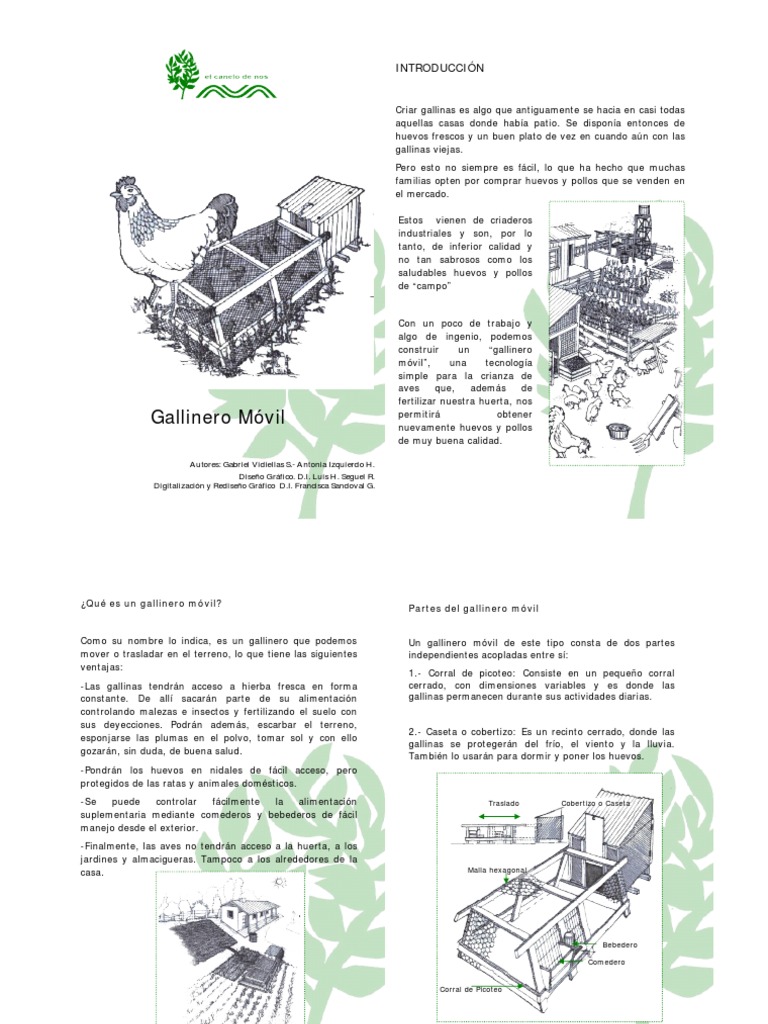 Gallinero Movil | PDF | Pollo | Aves