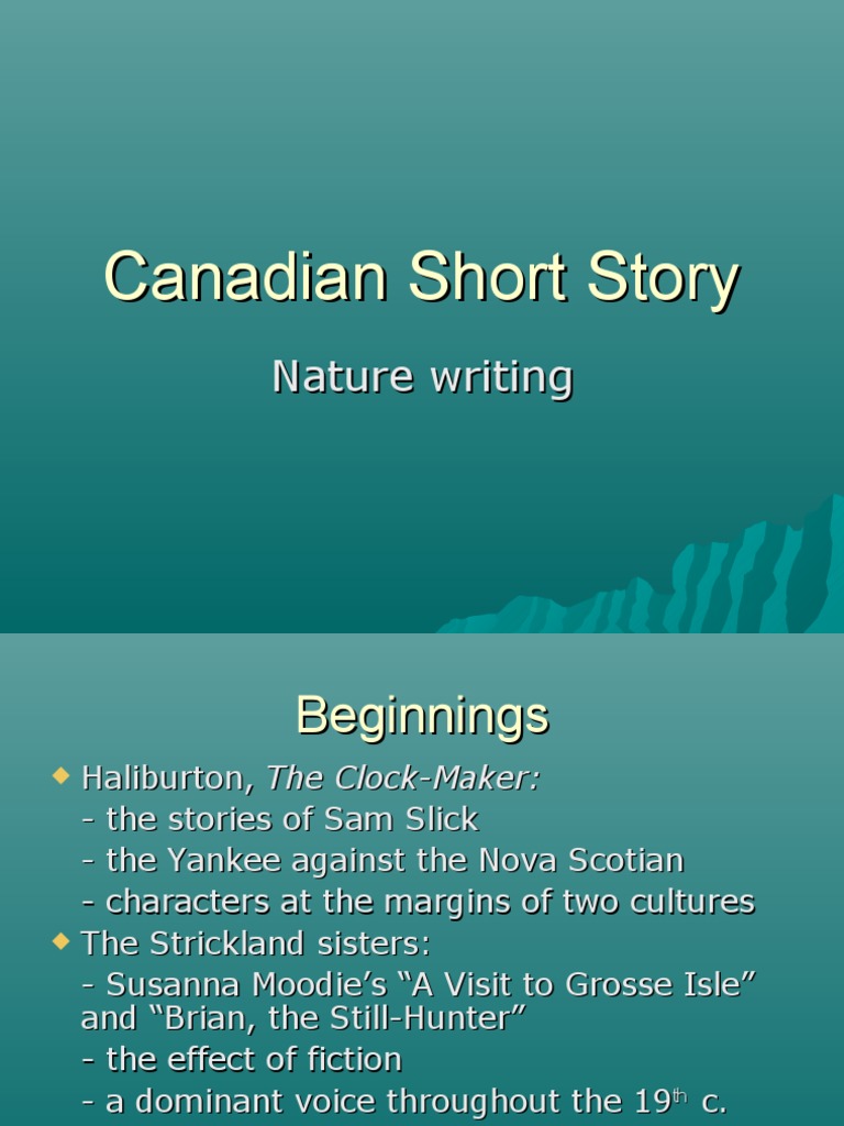 Canadian Short Story | PDF