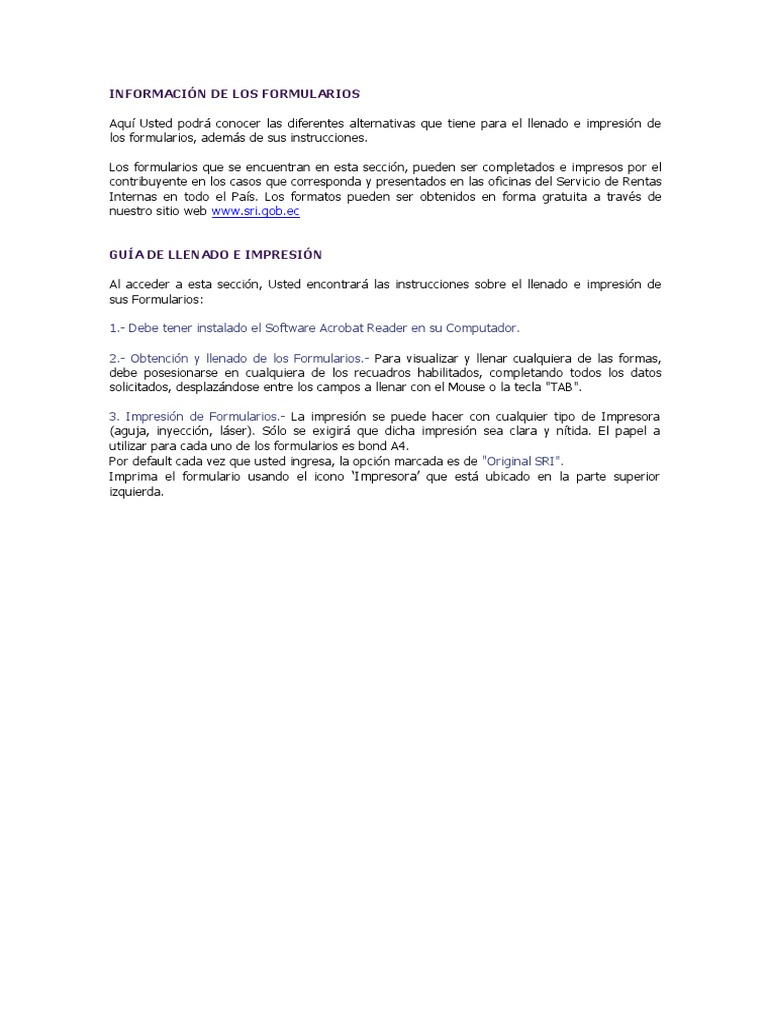 Formulario Ruc 01-A 20-02-2014 | PDF | Impresora (Computación ...