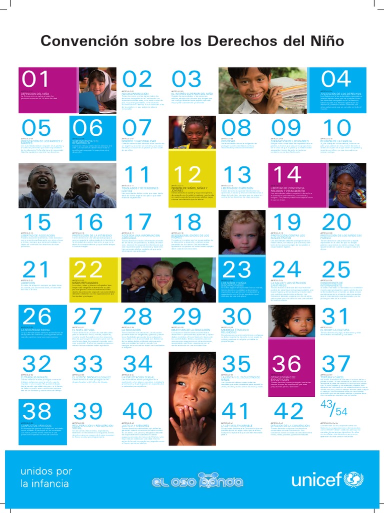 Poster Derechos Del Niño UNICEF - JPR504 | PDF | Adopción | Familia
